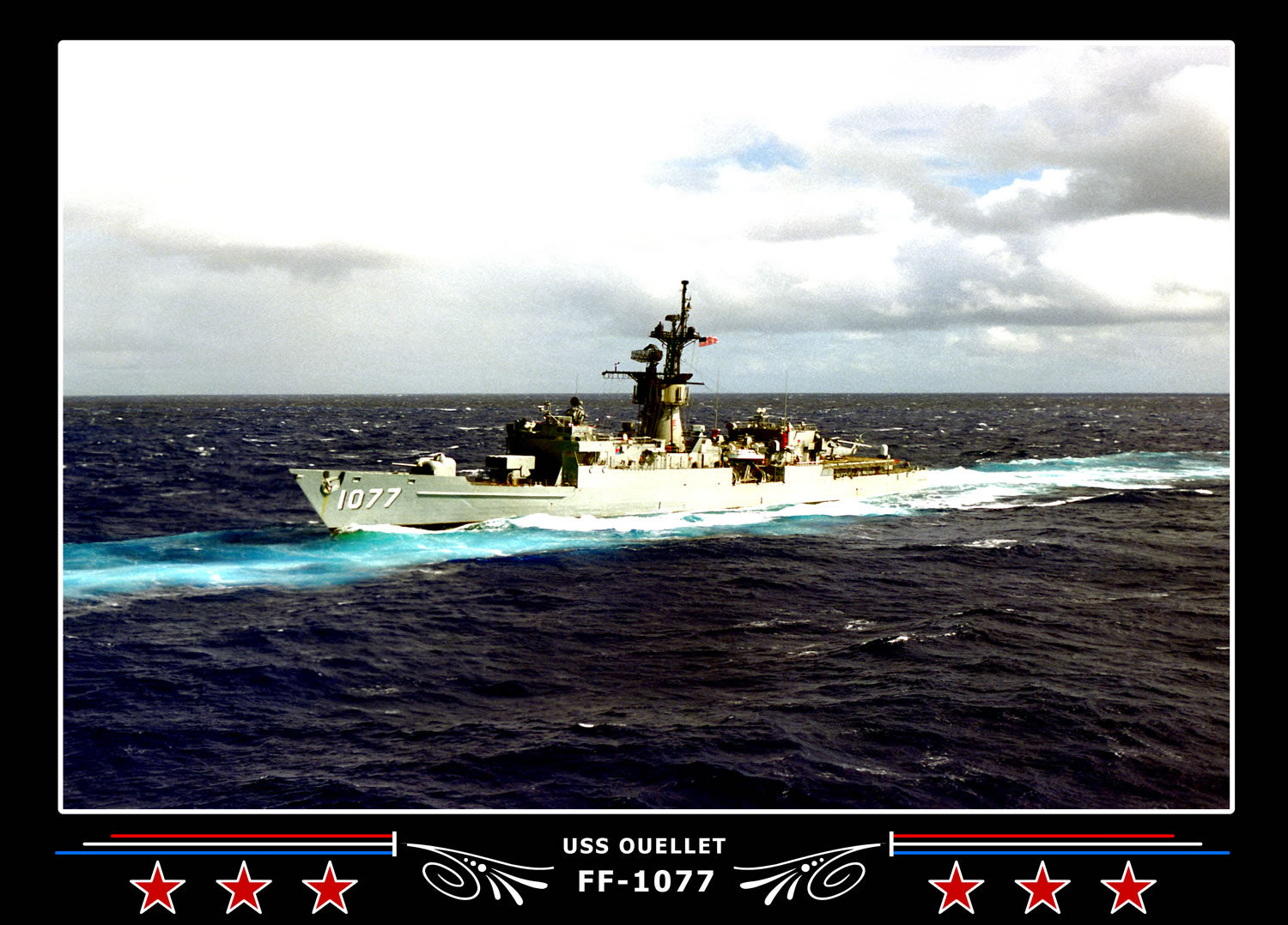 USS Ouellet FF-1077 Canvas Photo Print – Navy Emporium