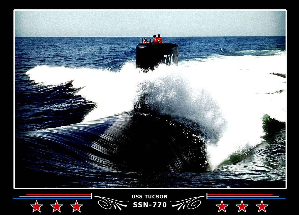 USS Tucson SSN-770 Canvas Photo Print – Navy Emporium