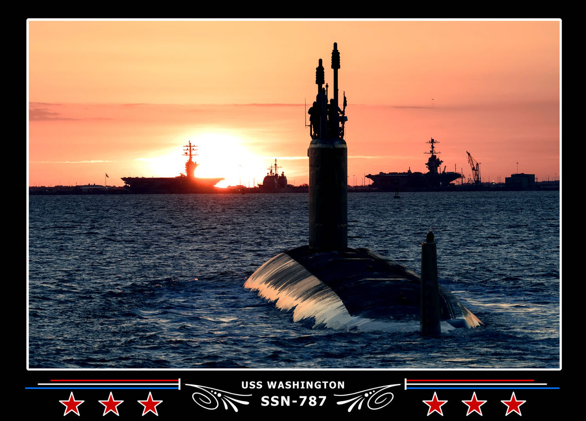 USS Washington SSN-787 Canvas Photo Print – Navy Emporium