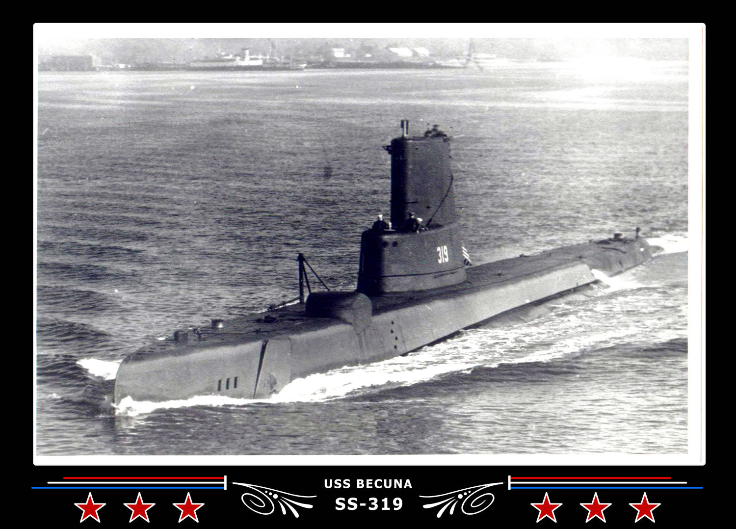USS Becuna SS-319 Canvas Photo Print – Navy Emporium