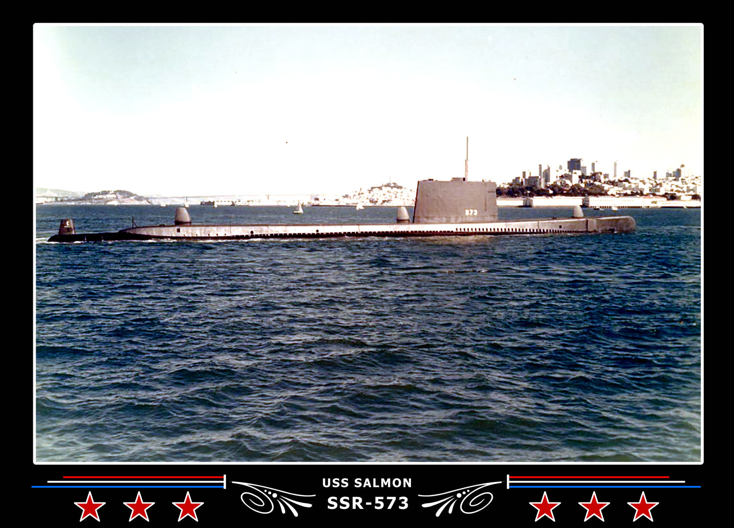 USS Salmon SSR-573 Canvas Photo Print – Navy Emporium