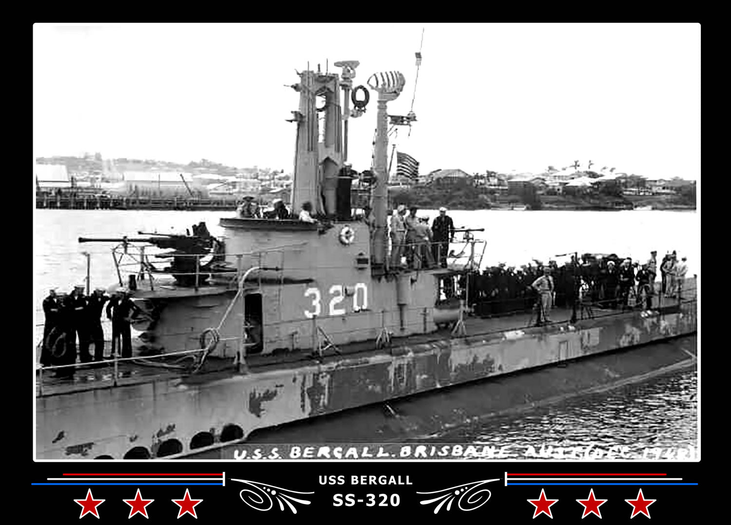 USS Bergall SS-320 Canvas Photo Print – Navy Emporium