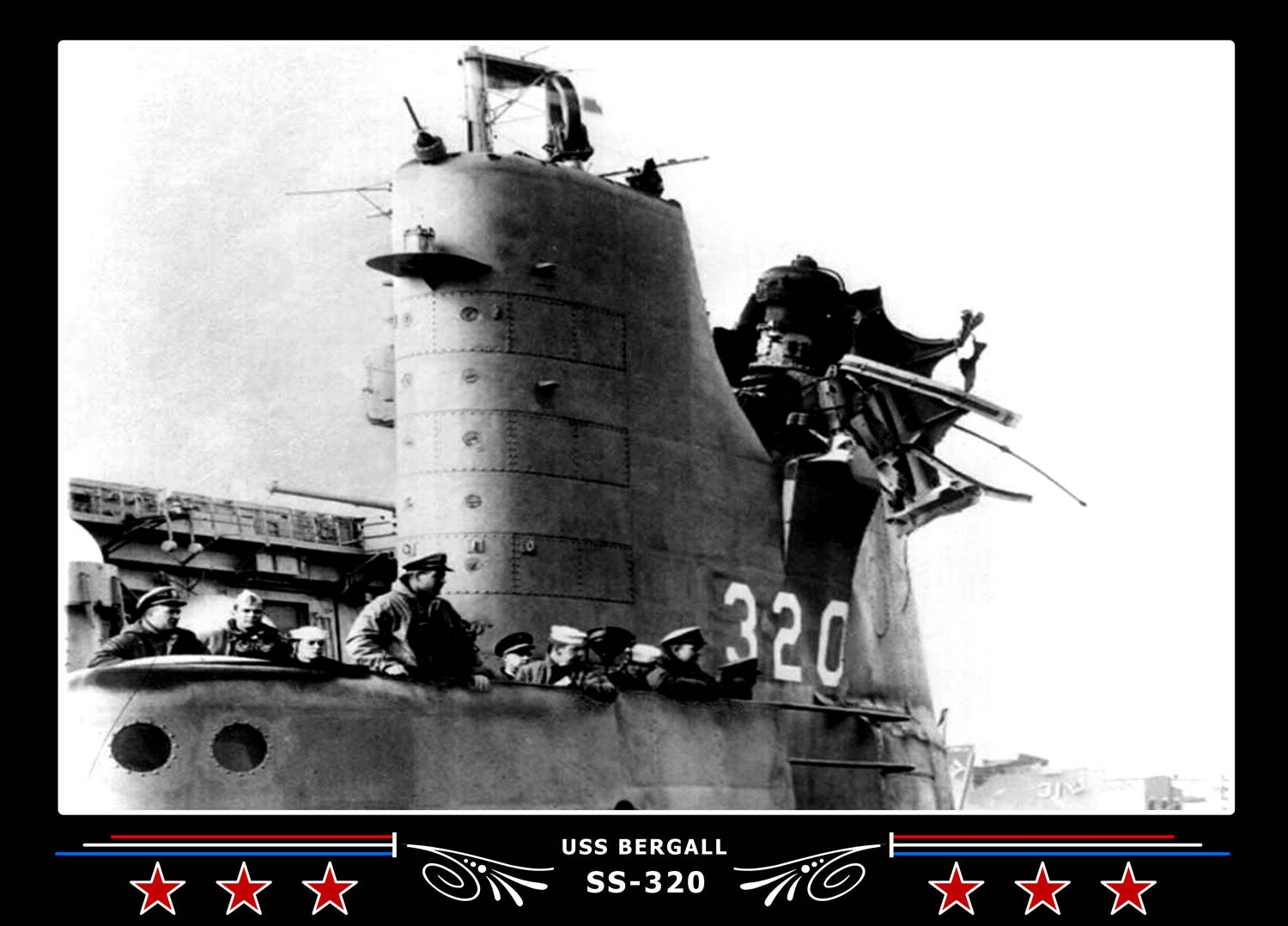 USS Bergall SS-320 Canvas Photo Print – Navy Emporium