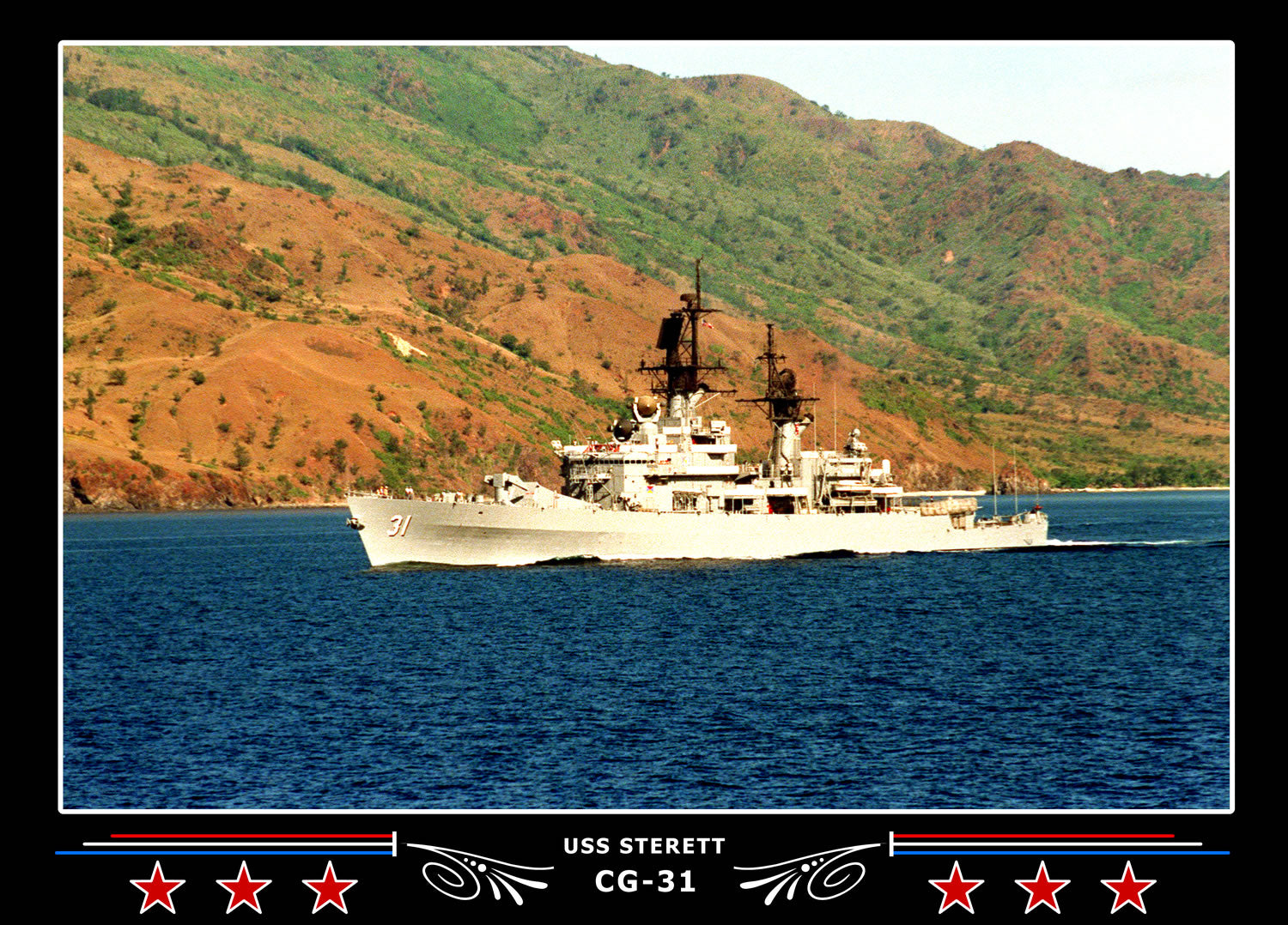 USS Sterett CG-31 Canvas Photo Print – Navy Emporium