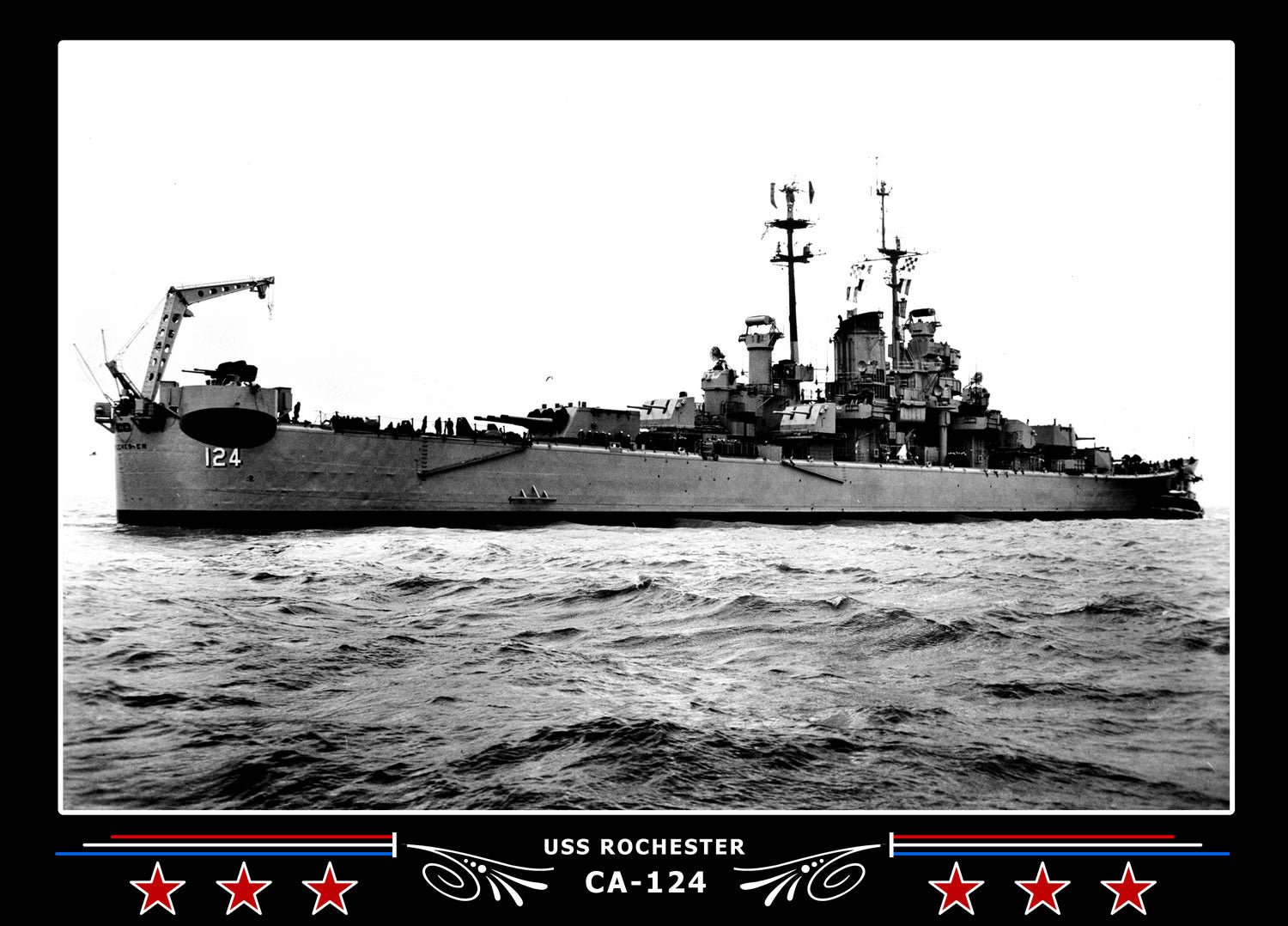 USS Rochester CA-124 Canvas Photo Print – Navy Emporium