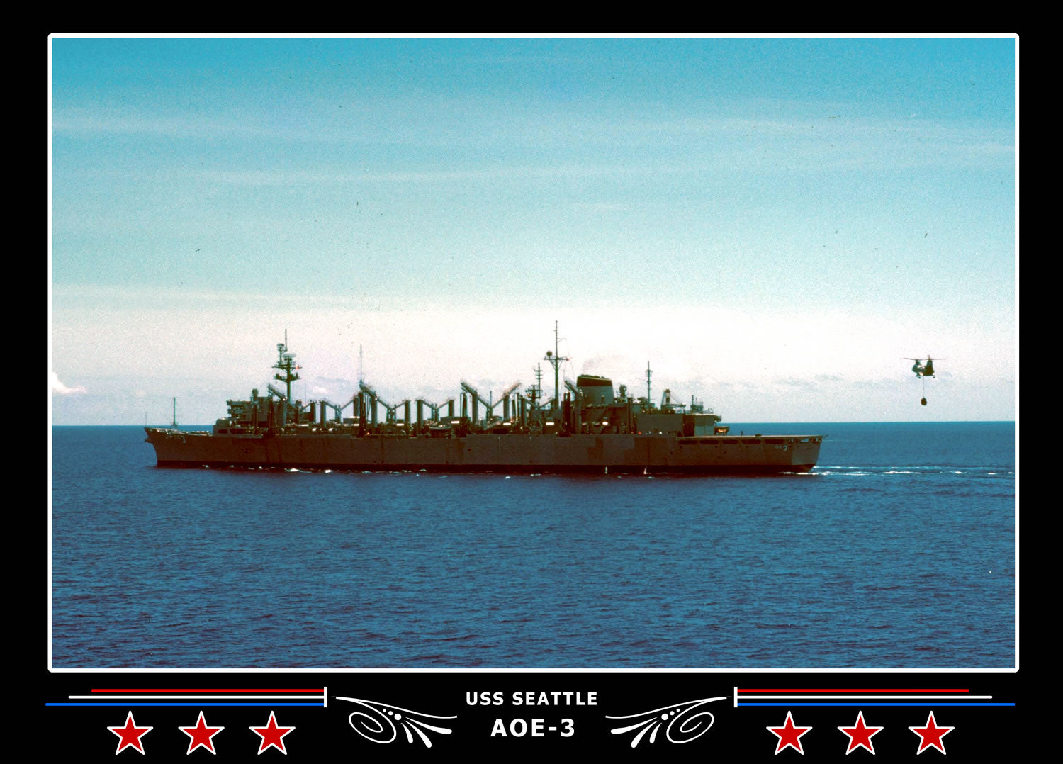 USS Seattle AOE-3 Canvas Photo Print – Navy Emporium