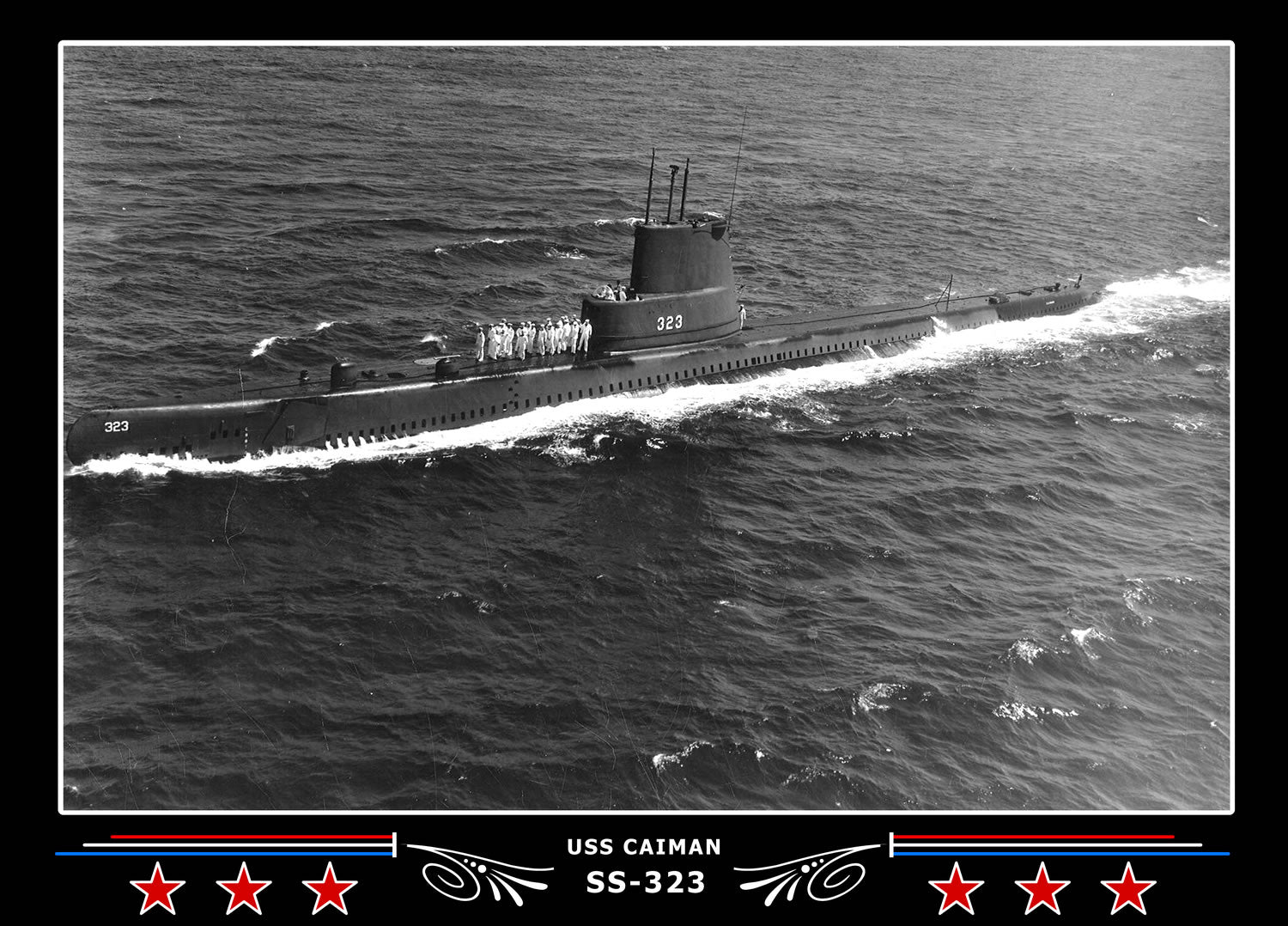 USS Caiman SS-323 Canvas Photo Print – Navy Emporium