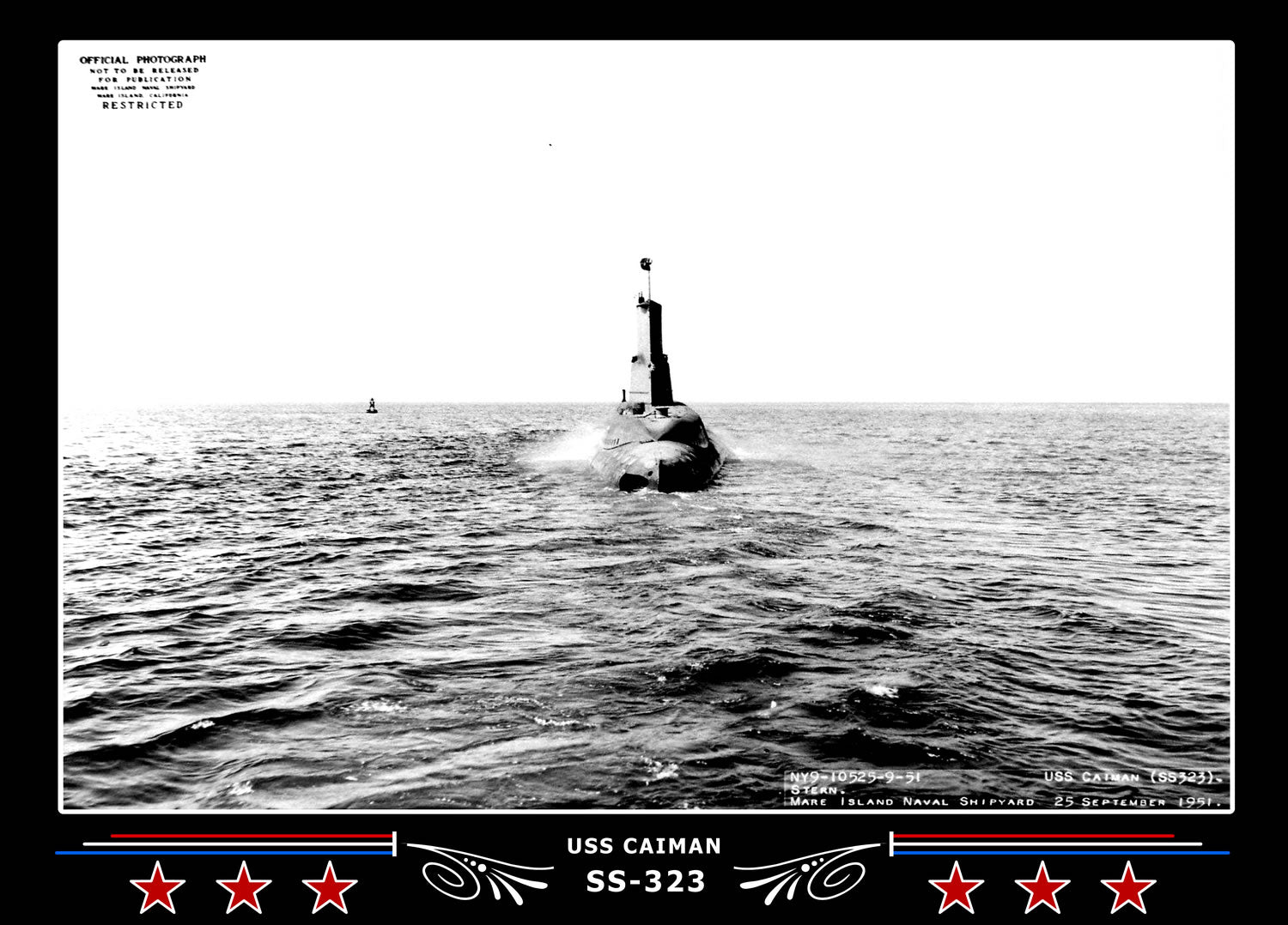USS Caiman SS-323 Canvas Photo Print – Navy Emporium