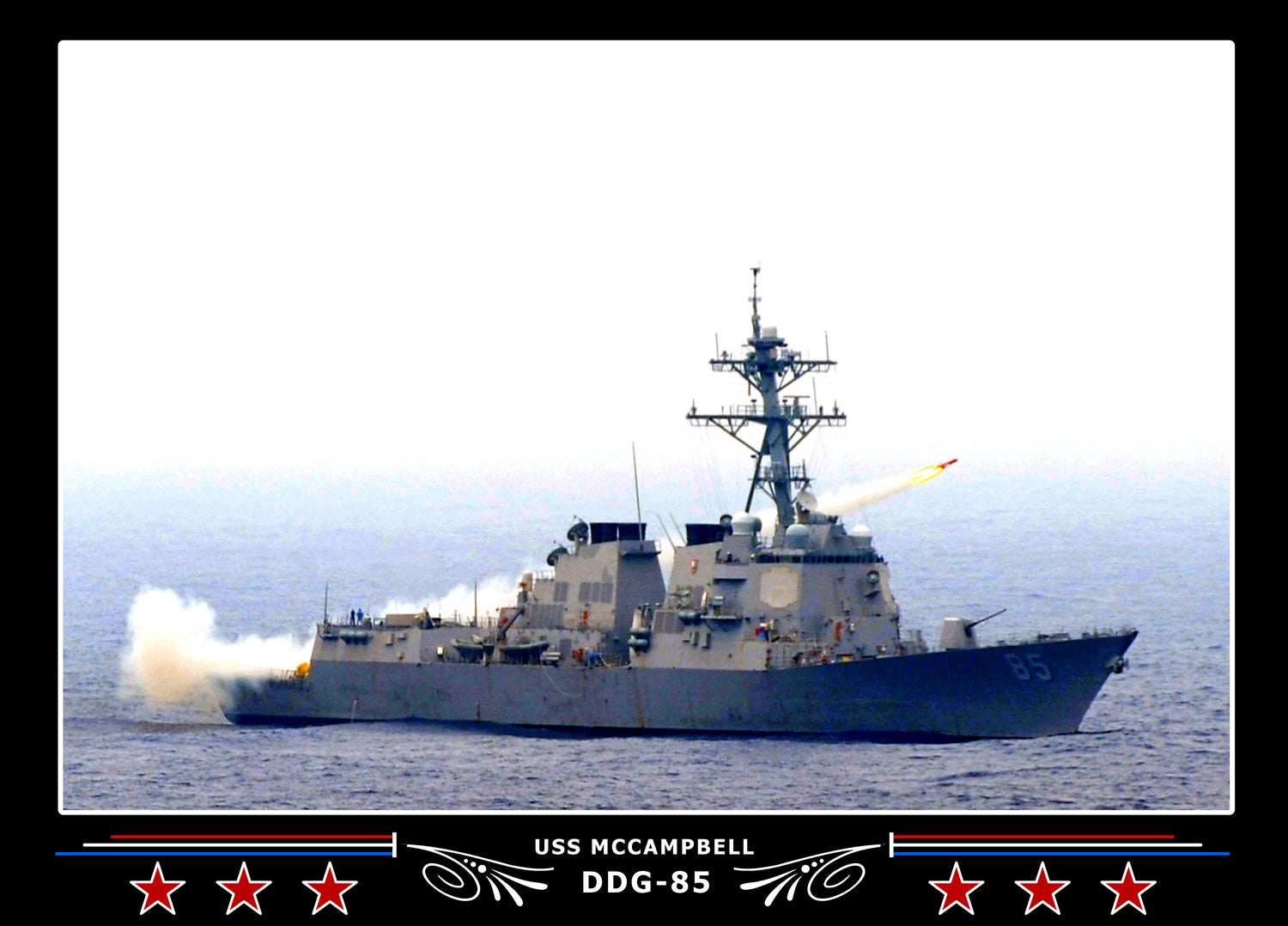 USS Mccampbell DDG-85 Canvas Photo Print – Navy Emporium