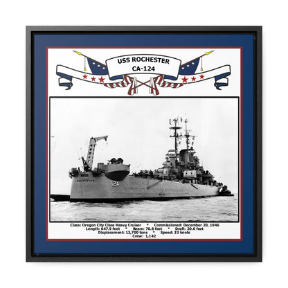 USS Rochester CA-124 Navy Floating Frame Photo – Navy Emporium