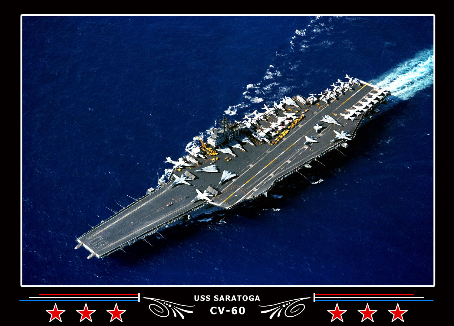 USS Saratoga CV-60 Canvas Photo Print – Navy Emporium