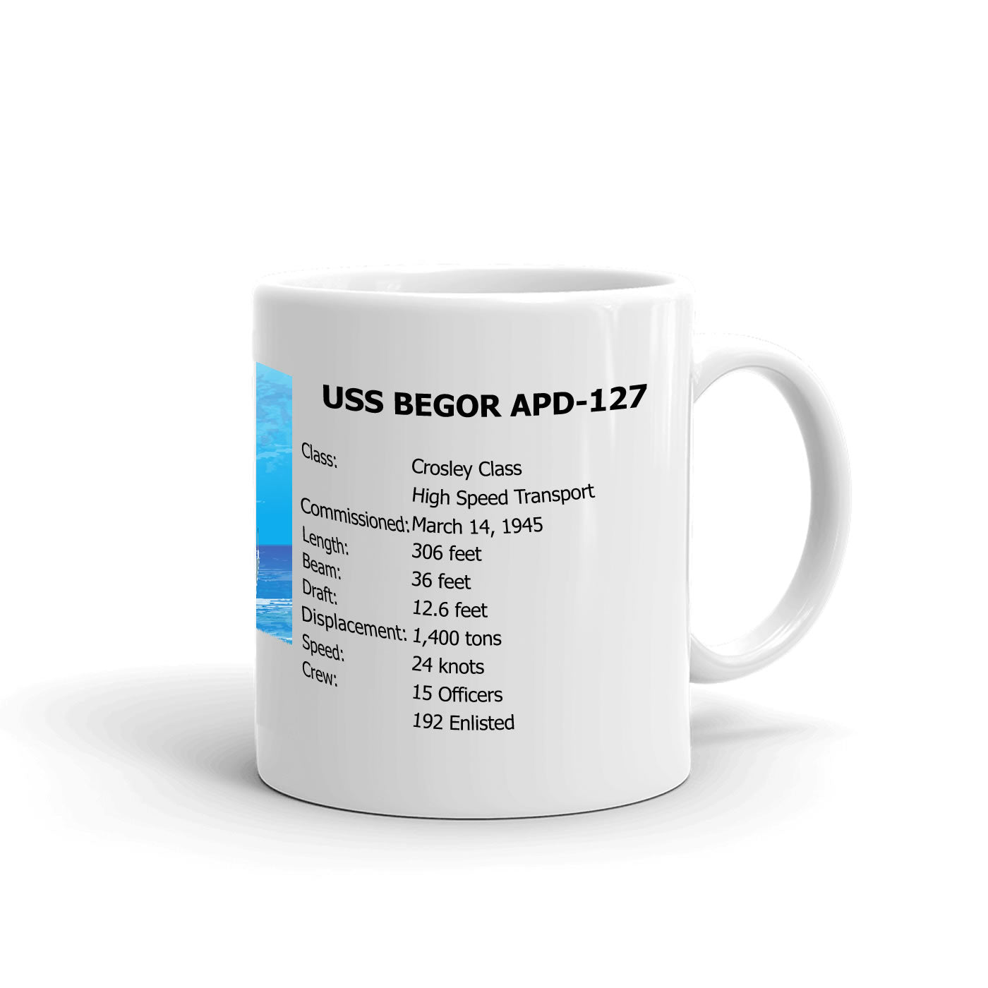 USS Begor APD-127 Coffee Cup Mug – Navy Emporium