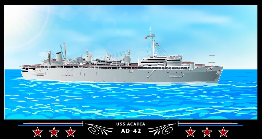 USS Acadia AD-42 Art Print – Navy Emporium