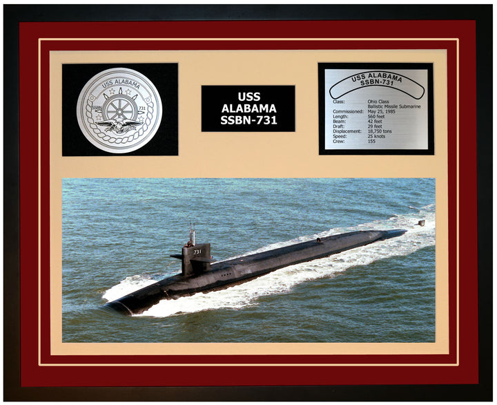 USS Alabama SSBN-731 Art Print – Navy Emporium