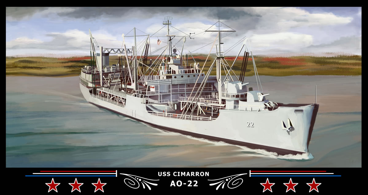 USS Cimarron AO-22 Art Print – Navy Emporium