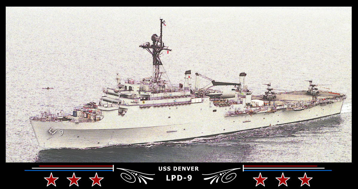 USS Denver LPD-9 Art Print – Navy Emporium