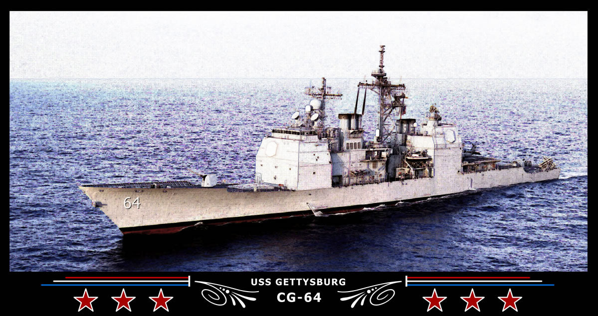 USS Gettysburg CG-64 Art Print – Navy Emporium