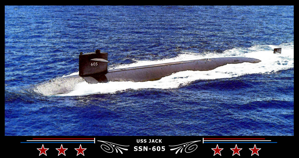 USS Jack SSN-605 Art Print – Navy Emporium