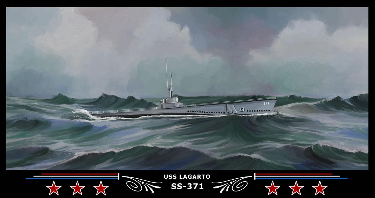 USS LAGARTO SS-371 Art Print – Navy Emporium