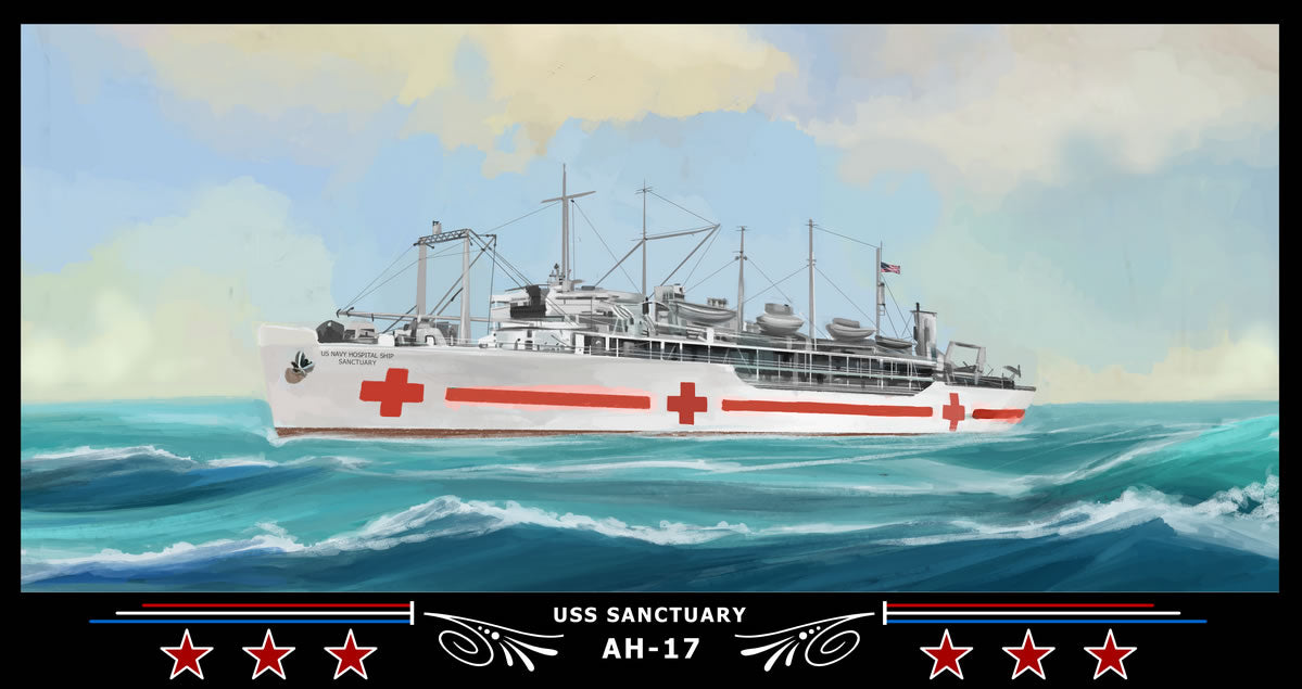 USS Sanctuary AH-17 Art Print – Navy Emporium
