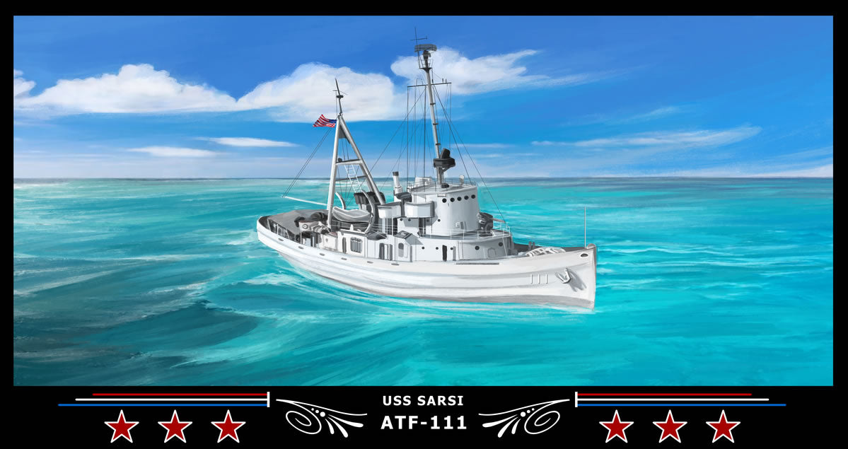 USS Sarsi ATF-111 Art Print – Navy Emporium