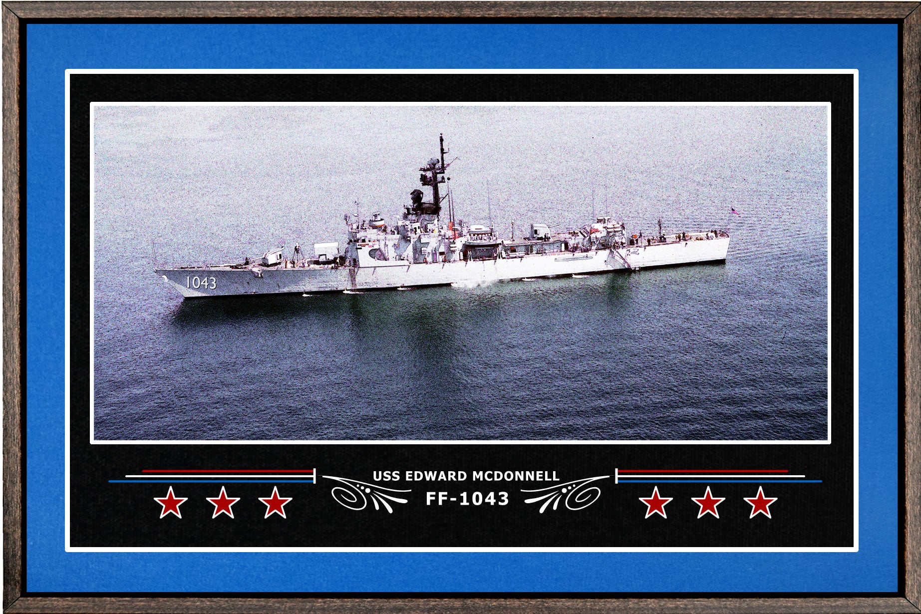 USS Edward Mcdonnell FF-1043 Box Framed Canvas Art – Navy Emporium
